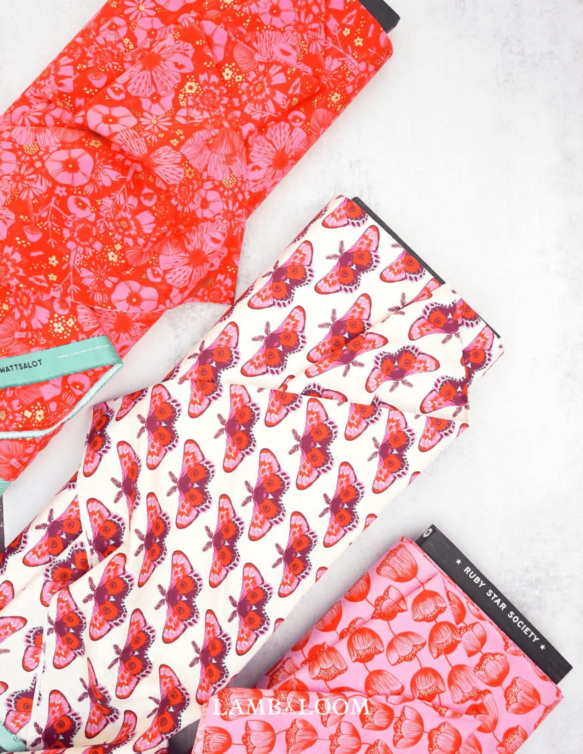 Glow Moth in Fire|Firefly – Lamb and Loom Fabrics
