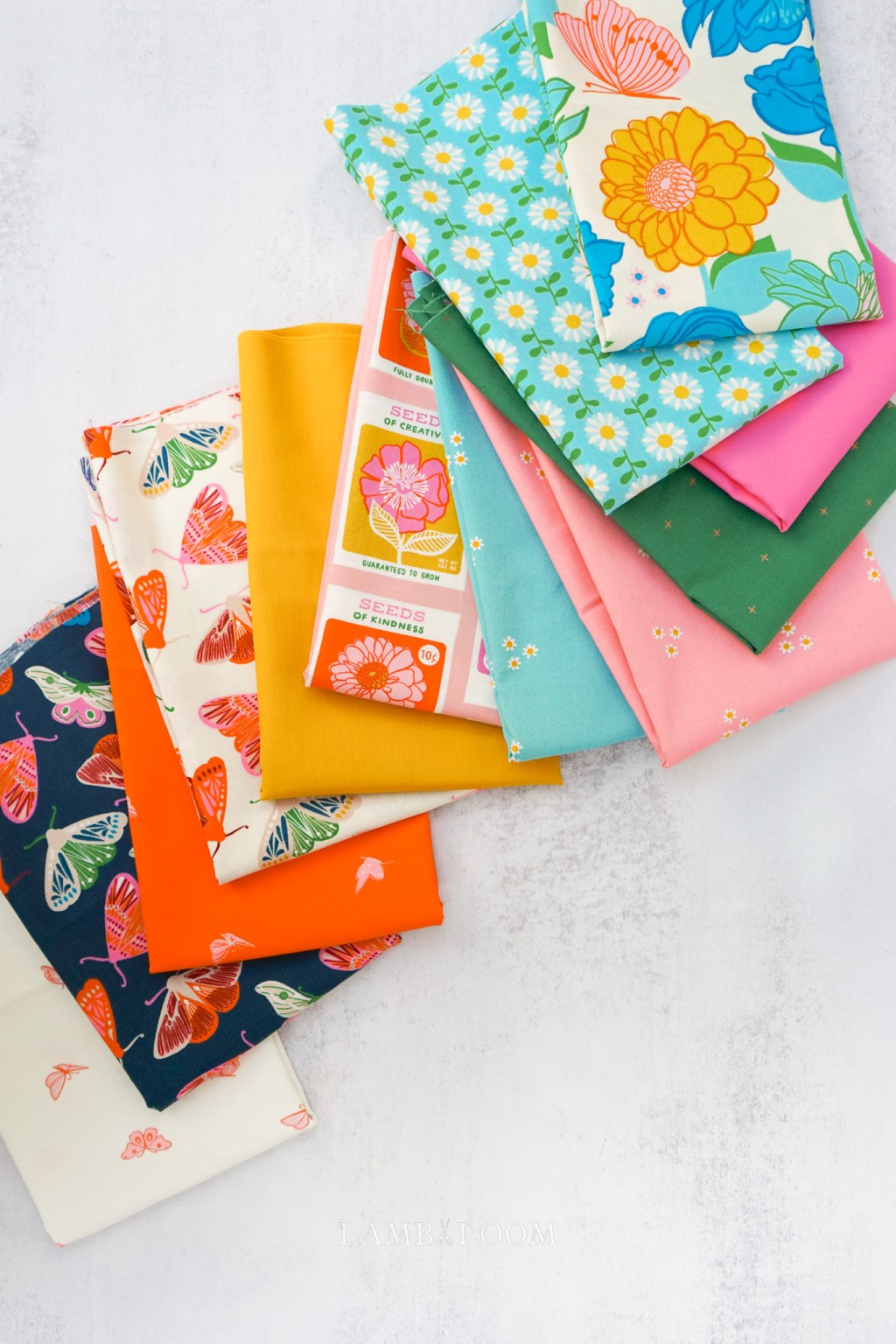 Flowerland Bundle | 12 Prints – Lamb and Loom Fabrics