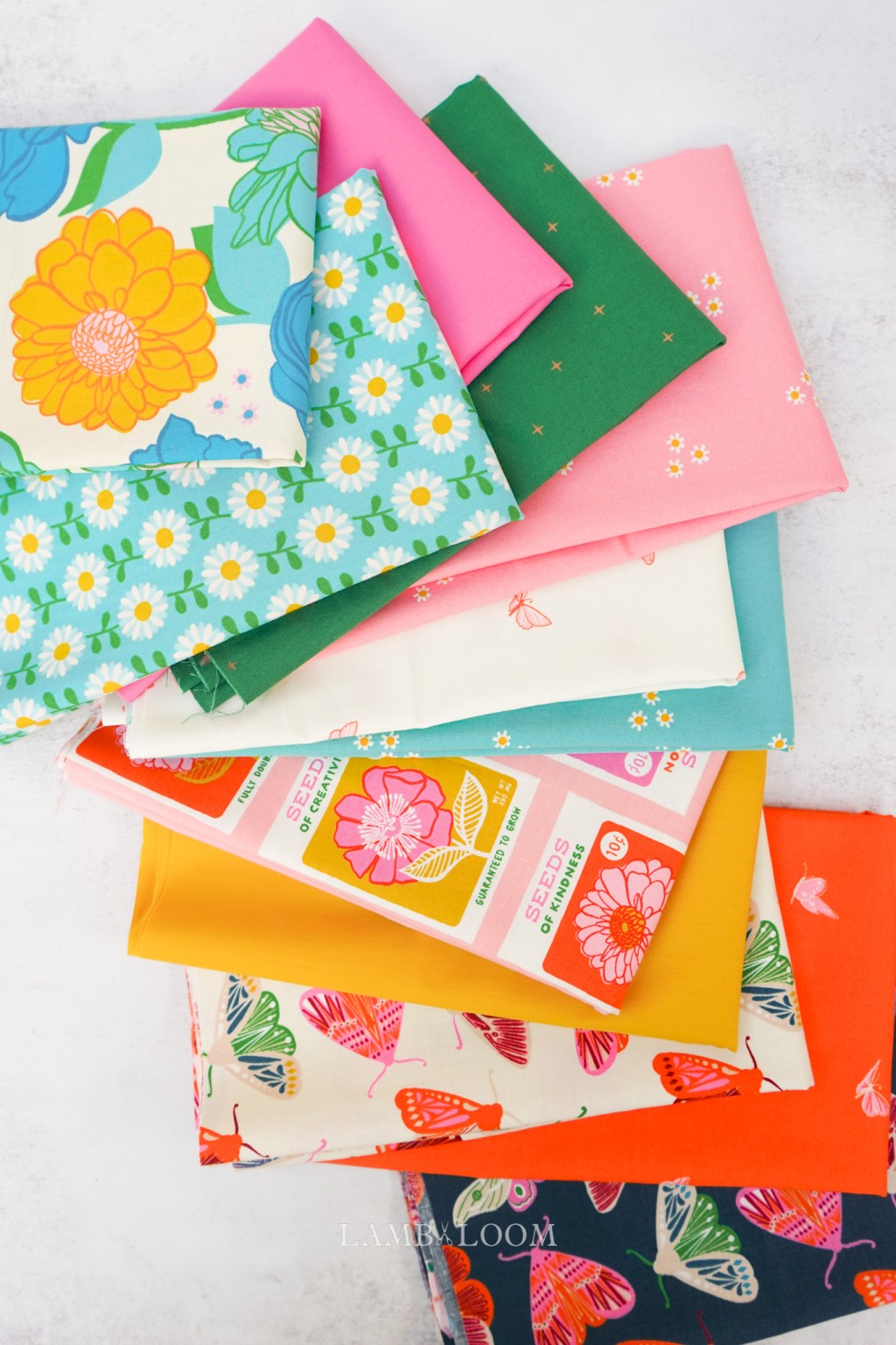 Flowerland Bundle | 12 Prints – Lamb and Loom Fabrics