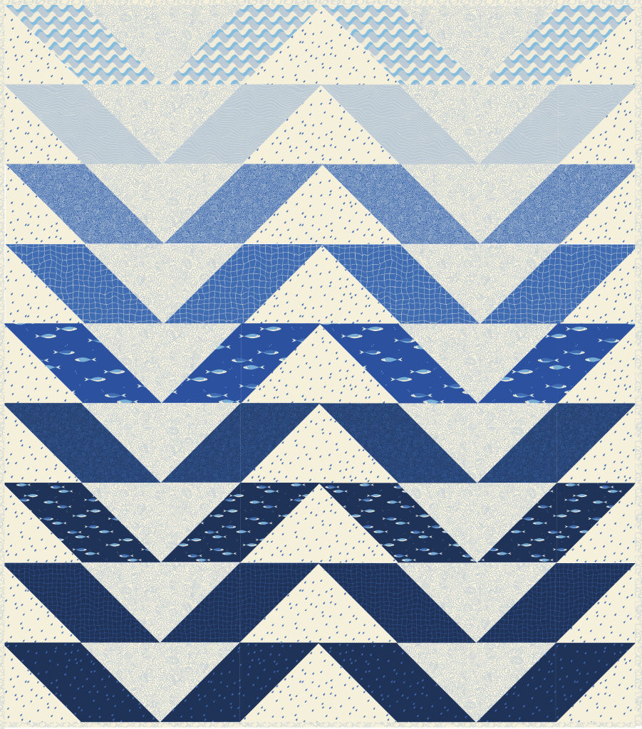 Beatrice Quilt Kit in Water (Pattern included) – Lamb and Loom Fabrics