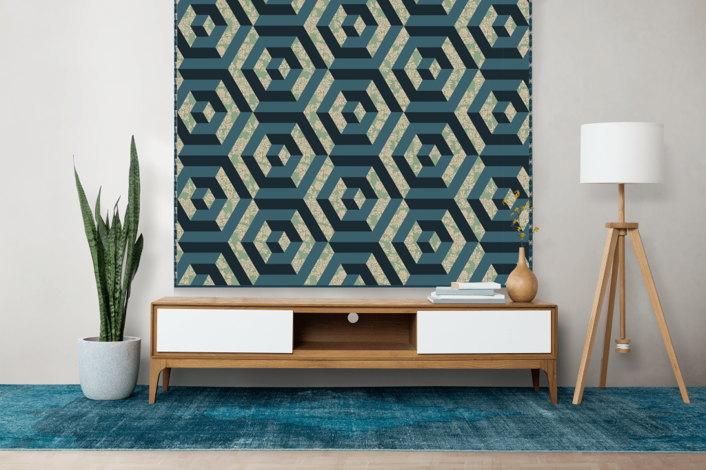 Reverb Quilt Kit in Peacock – Lamb and Loom Fabrics