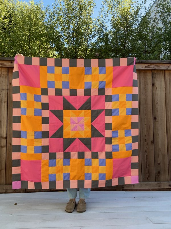 Checkered Flower Quilt Kit – Lamb and Loom Fabrics