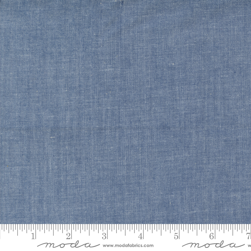 Crossweave in Midnight Jeans| Denim Daisies Wovens – Lamb and Loom Fabrics
